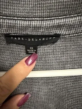 Jane and Delancey | Tops | Jane And Delancey Washed Gray Buttondown ...